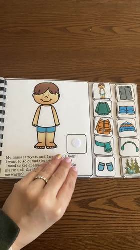 Dressing For Winter - An interactive book to help learn Winter Wardrobes!