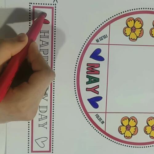 May Day Basket With Flowers, May Day Craft I Spring Craft & Activitie