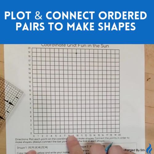 Summer Coordinate Grid Mystery Picture - Sun Coordinate Plane Activity