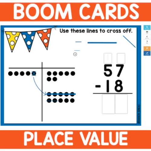3 digit Subtraction with Regrouping Boom Cards | TPT