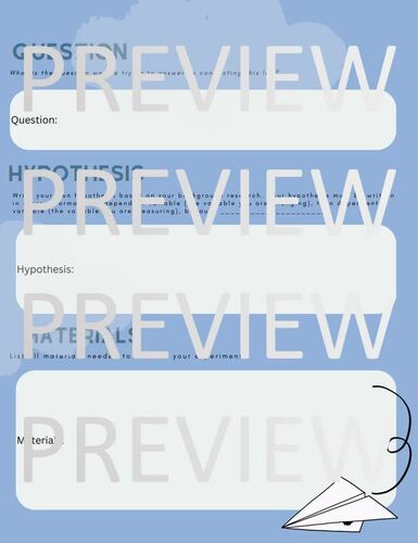 Paper Airplanes Lab | Physics | Engineering | August Lab | Fall | TPT