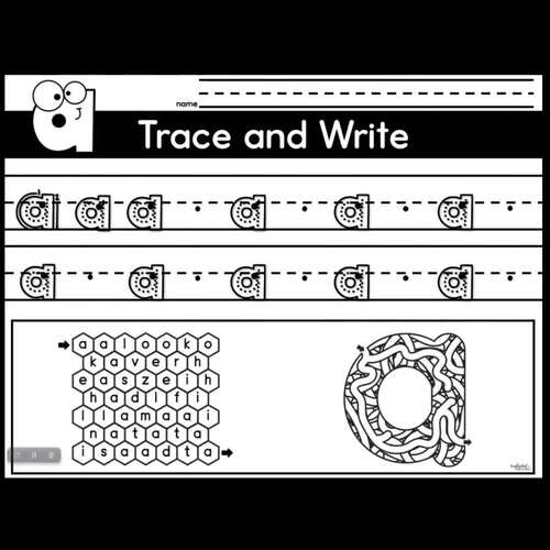 Lowercase Handwriting Practice by An Enchanted Educator | TPT