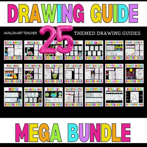 25 Themed Art Drawing Guides Fast Finisher Art Themed Clip Art ...
