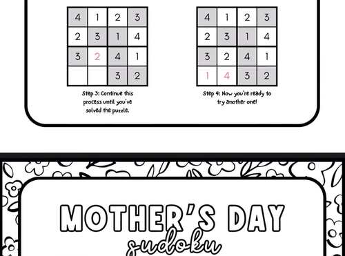 MOTHER’S DAY Games, Number Puzzle, Beginner Sudoku, Math Games | TPT