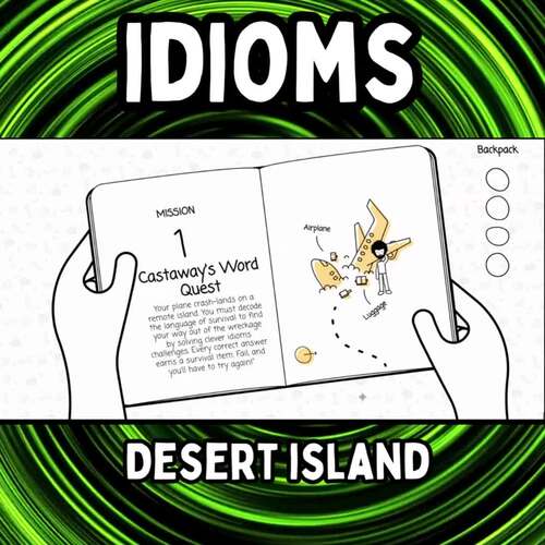 Idioms Digital Escape Room Desert Island Breakout | Figurative Language