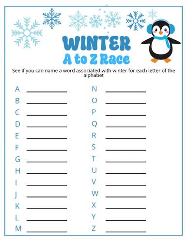 Winter Trivia Game Bundle, Fun Winter Trivia Quiz for Kids, teens ...
