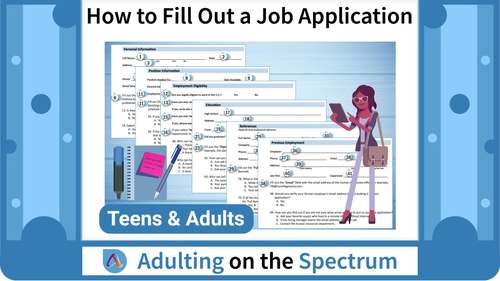 How to Fill Out a Job Application Special Education Work Related SEL ...