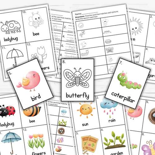 Spring Write the Room | Printable Vocabulary Activity for Kids ...