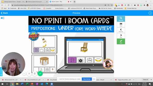 Boom Cards™ AAC Core Words UNDER & WHERE for Special Education, Speech ...