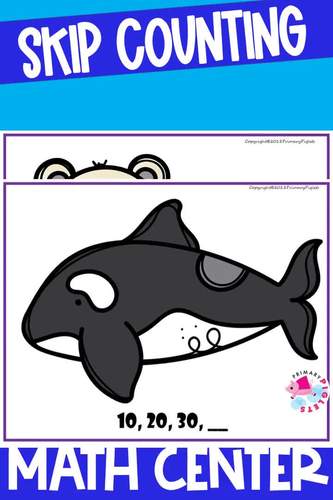 WINTER MATH ACTIVITIES | SKIP COUNTING by 2, 5, 10 by Primary Piglets