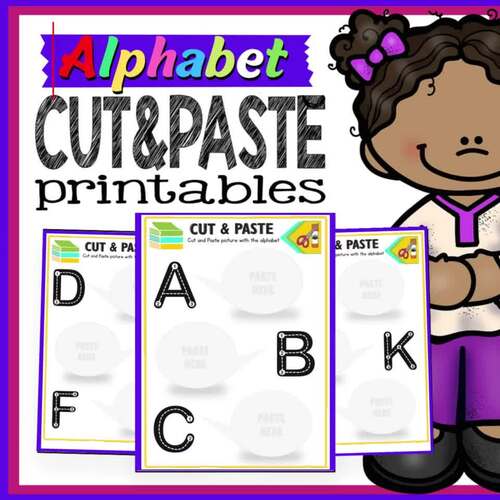 Alphabet Cut and Paste Activity, Cutting Practice With Scissors # ...