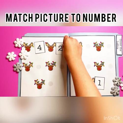 Christmas File Folders Counting 1-10 by Ms Gs Abilities | TPT