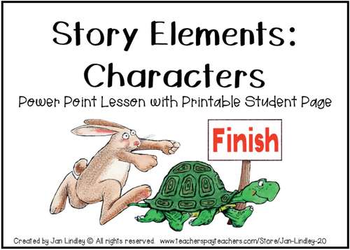 Story Elements: Character Power Point Lesson by Jan Lindley | TPT