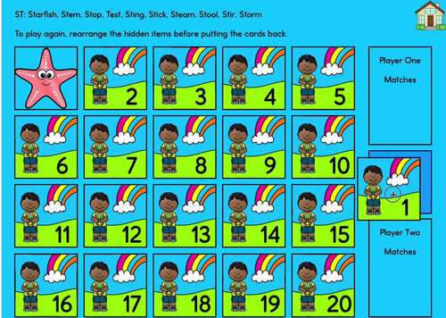 Digital Spring Articulation Memory Game by Jennie's Speech Room | TPT
