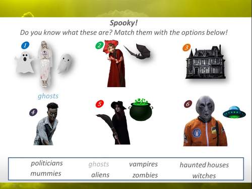 Spooky Tales / Complete Communicative ESL Lesson for Mid-level (B1 ...