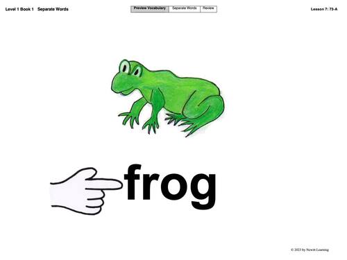 Newitt Book 1 Lesson 7 PowerPoint: Separate Words in Sentences | TPT