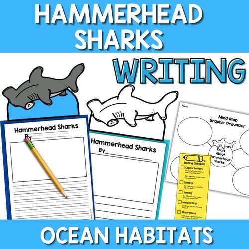 Hammerhead Sharks Informational Writing Craft Project Activity Ocean ...