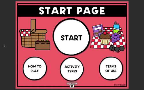 OT Skills Digital Game-PICNIC by the OT files | TPT