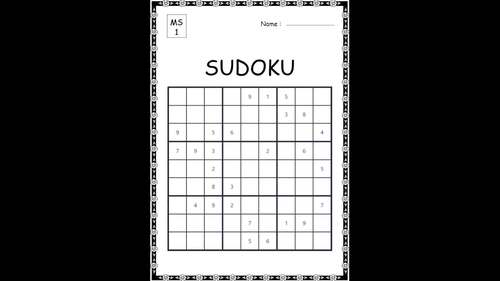 SUDOKU Puzzle Book for Kids Vol 2 : 50 Medium Puzzles 9x9 SUDOKO Worksheets