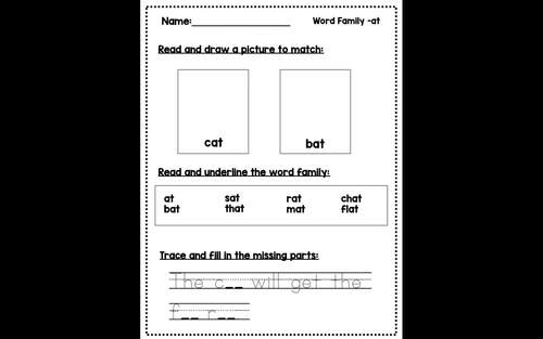 Word Family Yearlong Classroom Bundle - Posters Included! by Mrs Abella ...
