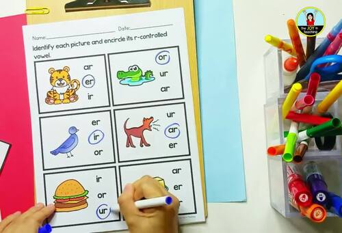 R-Controlled Vowels Sound Worksheets | Bossy R Practice by The Joy in ...