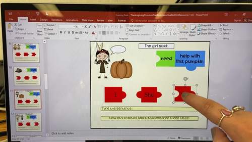 Thanksgiving Pronoun Practice: Interactive No Print Resource ...