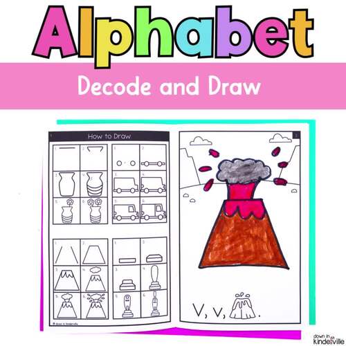 Alphabet Decodable Readers - Beginning Sounds - Directed Drawing Books ...