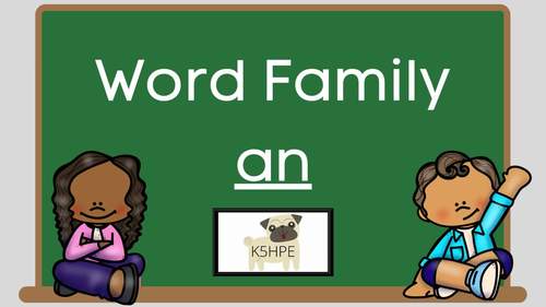 Word Family An, Video and Slides, Phonics, Phonograms, Reading | TPT
