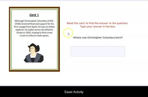 Christopher Columbus Scavenger Hunt Activity with Easel Option | TPT