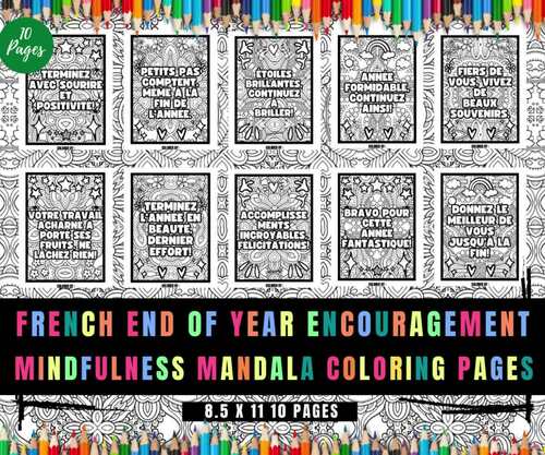 French End Of Year Activities, Encouragement Mindset Mindfulness ...