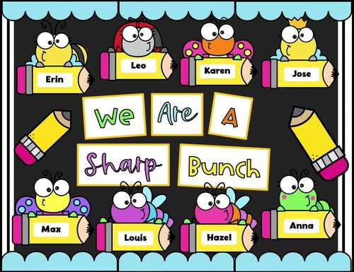 Sharp Pencil Themed Monthly Classroom Decor Bulletin Board Idea-September