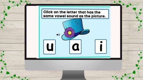 CVC Short Vowels (Boom Cards with Audio) by Living and Loving Primary