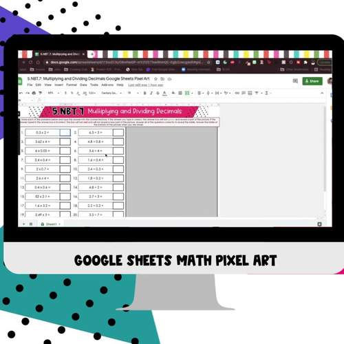 MEGA 4th Grade Math Google Sheets Pixel Art Bundle (Aligned to Common Core)