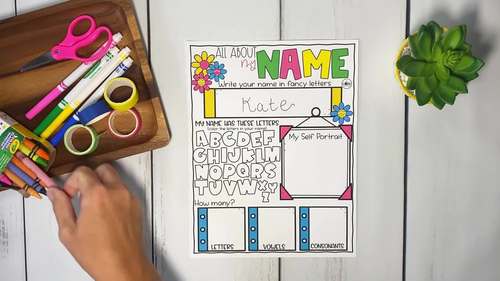 Back to School Name Activities - Back to School Door Decor by The Core ...