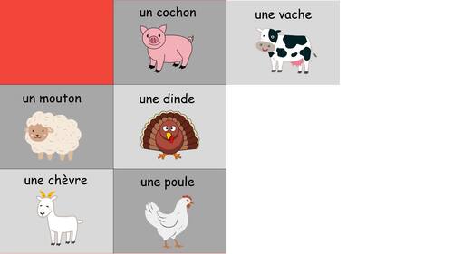 French Digital Games-Les animaux-Animals *Animated Vocabulary Games-jeu ...