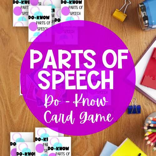 Parts of Speech Review | Grammar Game by Kandi's Kinesthetics | TPT