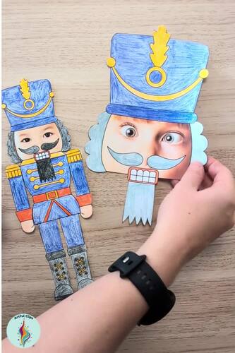 Nutcracker Craft Photo Template, Christmas Holiday Bulletin Board ...