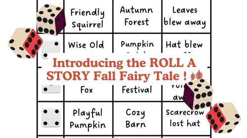 ROLL A STORY Fall Autumn Fairy Tale Story Writing Activity Grades 2-4