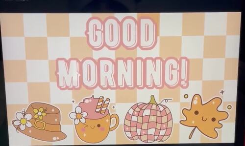 Retro Thanksgiving Daily Agenda, Morning Routine Slides / Editable / Timers