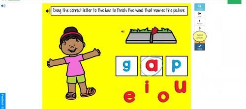 CVC Words Short Vowel Sound Isolation Boom™ Cards by Primary Tidbits