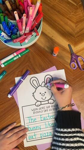 Easter Craft Activity Easter April Writing Craft Writing Prompts for April