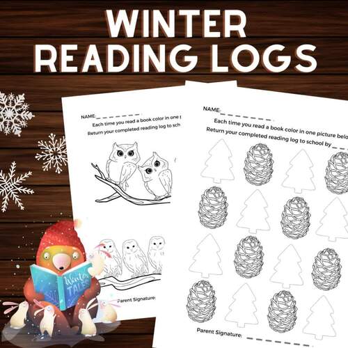 Reading Log Activities - Winter, Fall, Seasonal by Makers 'N Shakers