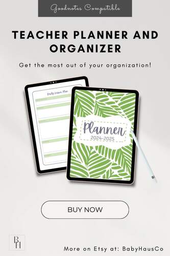 Digital Teacher Planner--Completely Editable--Good Notes Compatible