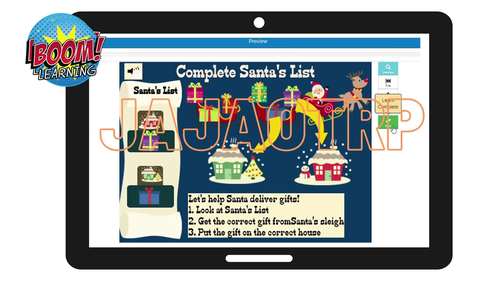 Christmas Following Directions - Boom Cards Distance Learning by jajaotrp
