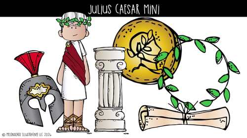 Julius Caesar clip art, historical figure, world history Mini | TPT