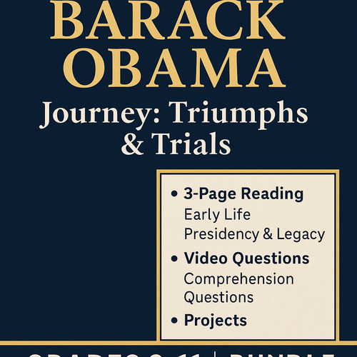 Barack Obama — Journey: Triumphs & Trials (3-Page Reading, Video ...