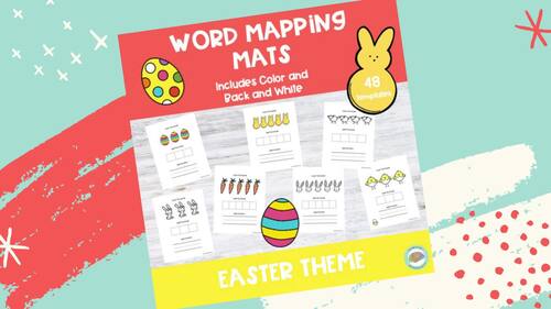 Easter Themed word mapping mats to help with orthographic mapping