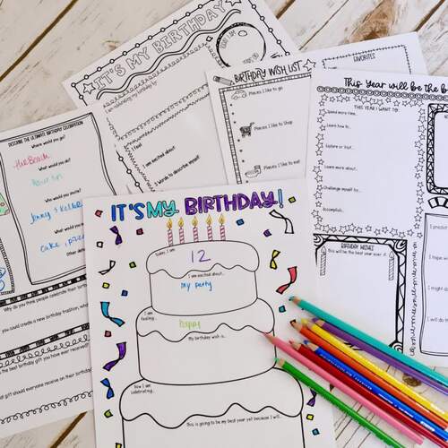 Happy Birthday Activity Book - Birthday Celebrations - Student Birthday ...