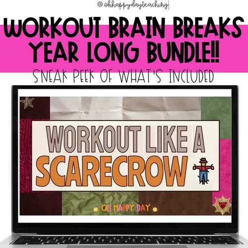 Brain Break Card | Upper Elementary Brain Breaks | Workout Brain Break ...