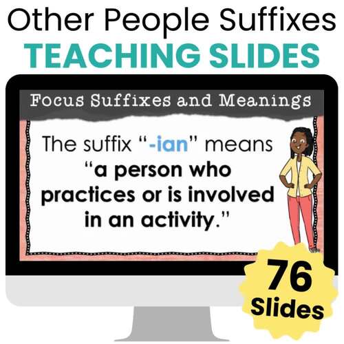 Suffixes -EE, -EER, -IST & -IAN Teaching Slides & Guided Notes Practice